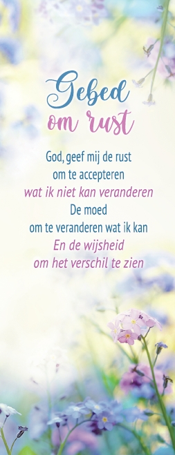 Gebed om Rust - Boekenleggers - Baaij Light Cards Webshop