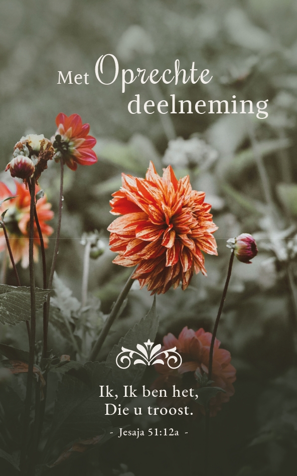 Map Rouw Wenskaart - Rouw - Baaij Light Cards Webshop